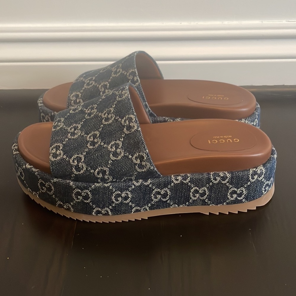 Gucci Platform Slides - Gem